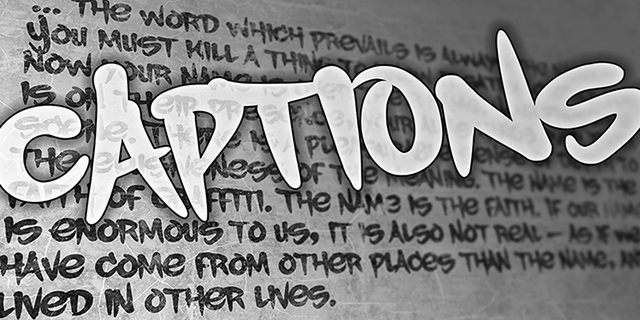 Captions Font Family - Graffiti Fonts